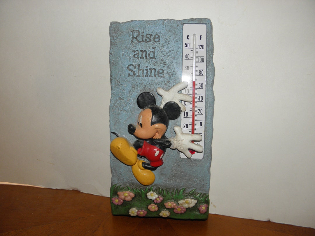 Mickey Mouse Ceramic Thermometer Plaque - Etsy