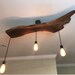 Live Edge Walnut Edison Bulb Light, Live Edge Kitchen Light, Live Edge ...