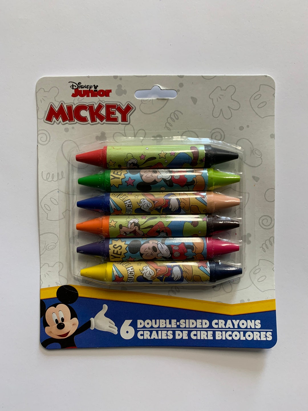 Disney Junior Mickey 6 Double Sided Crayons, Licensed Crayons ...