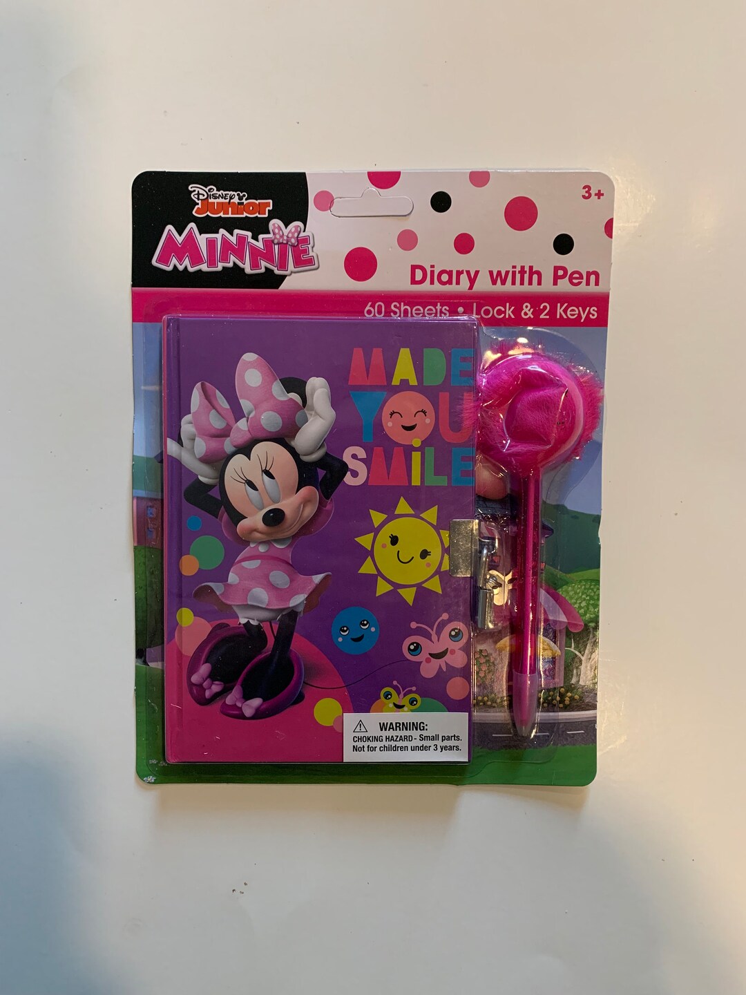Disney Junior Minnie Diary With Pen, 60-sheets Journal With Lock & 2 ...