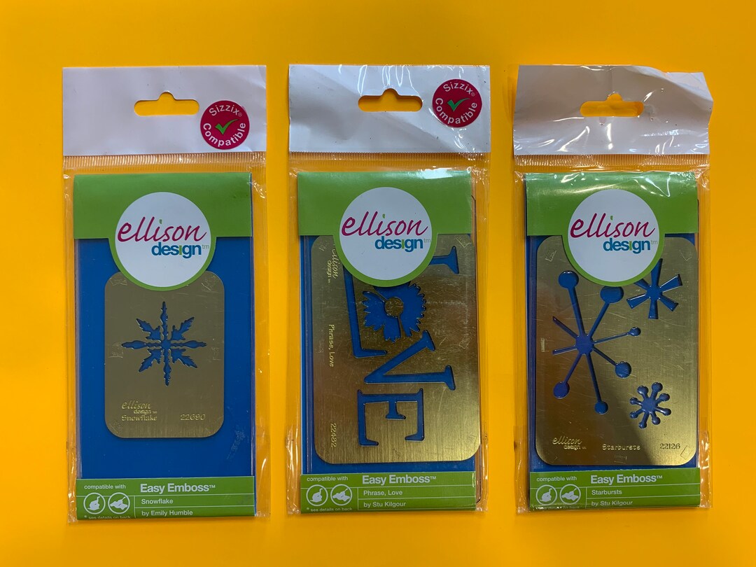 Choose Emboss Starbursts, Love or Snowflake Ellison Design, Compatible ...