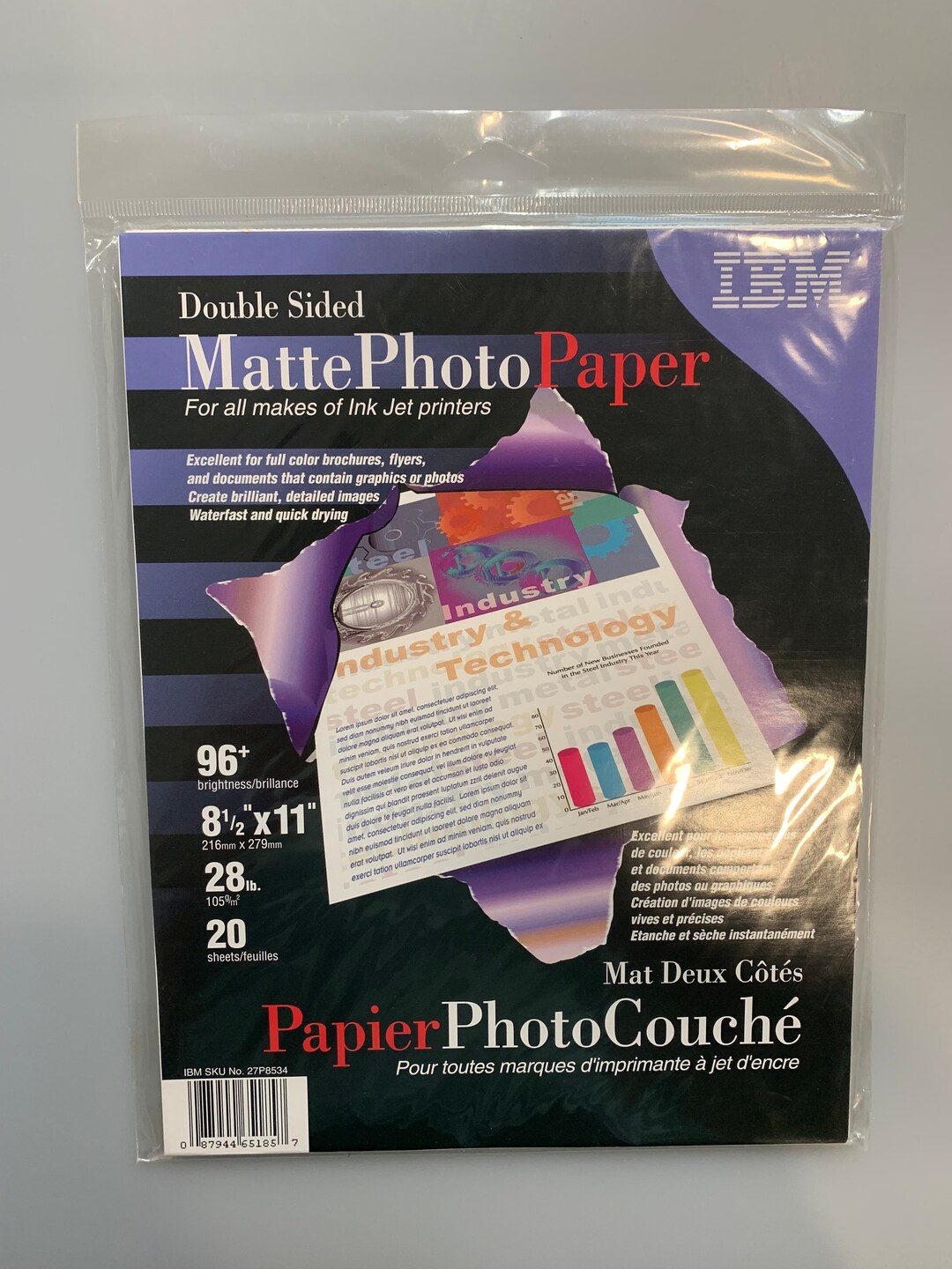 IBM Double Sided Matte Photo Paper, for All Makes of Ink Jet Printers ...