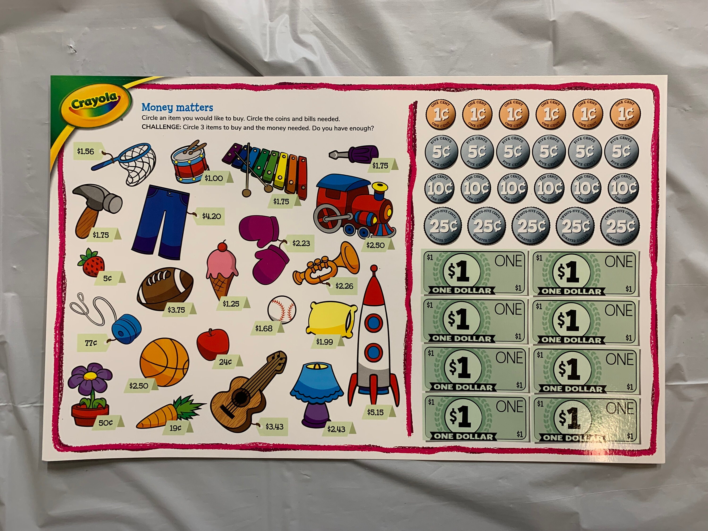 Crayola Smartmat, Wipe Clean Mat, Laminated Mat, Learning & School ...