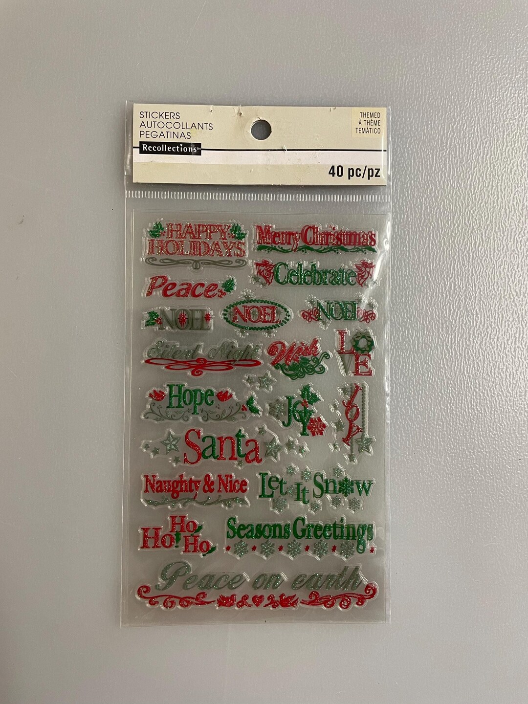 Recollections Themed Stickers Christmas, Holidays, Craft Supplies ...