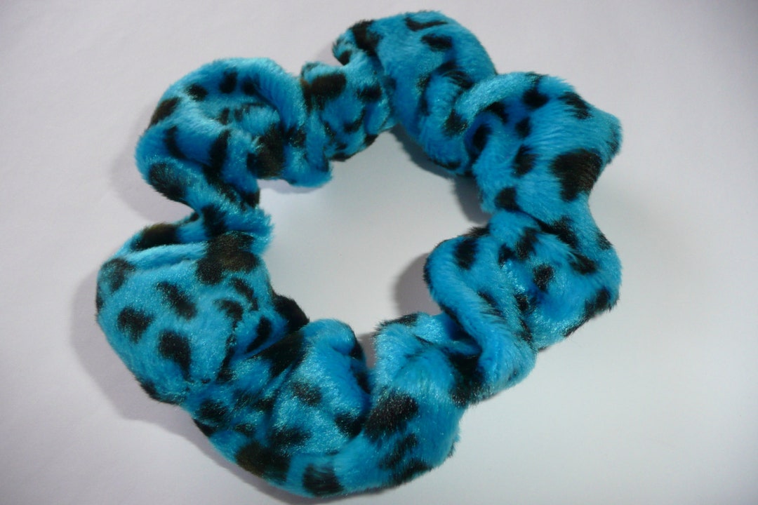 Handmade Blue Spotty Spotted Spot Animal Print Textured Furry Hair ...