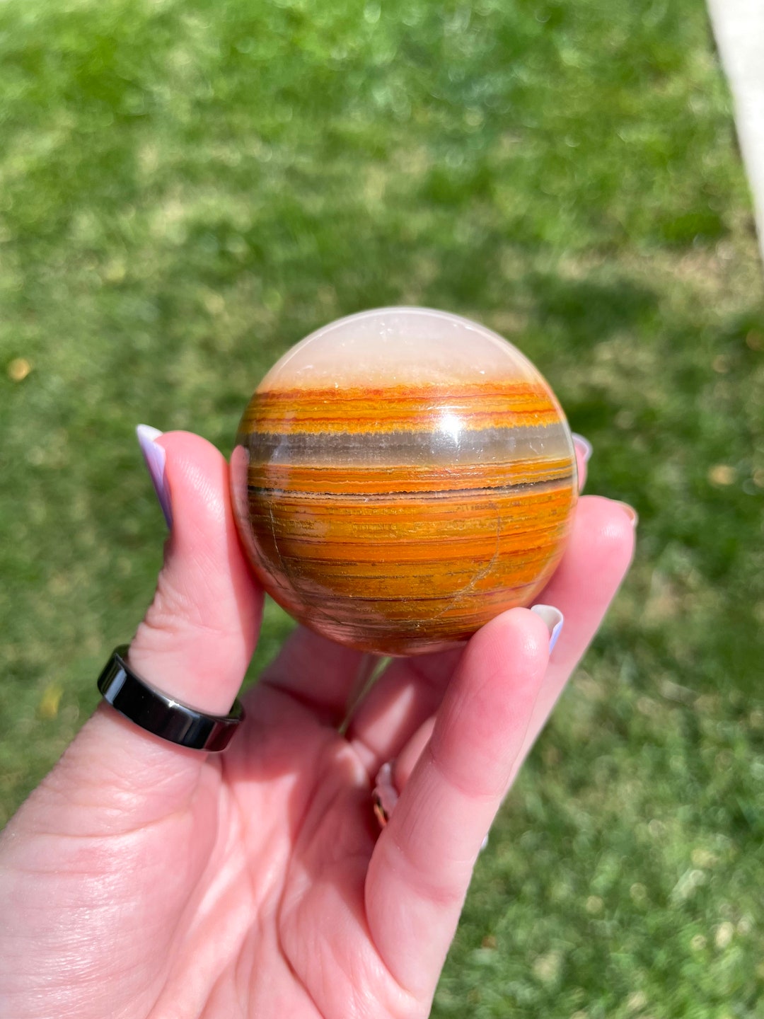 Afghanistan Jade Sphere, Large Sphere, Healing Crystals, Natural ...