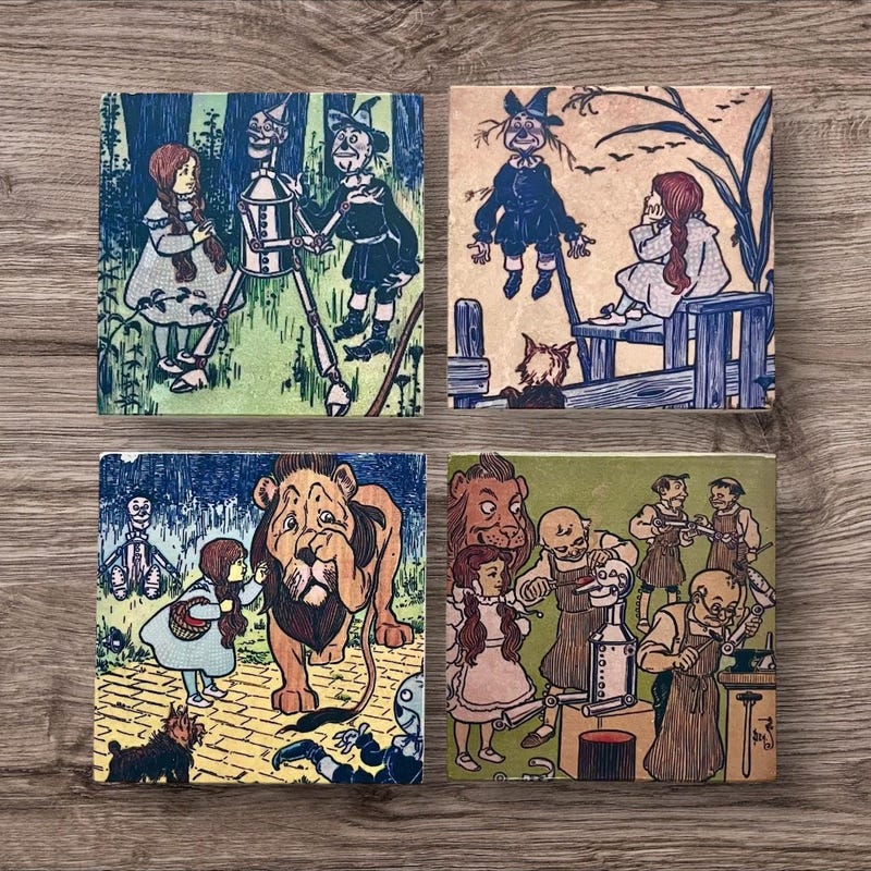Wizard of Oz Coasters - Etsy