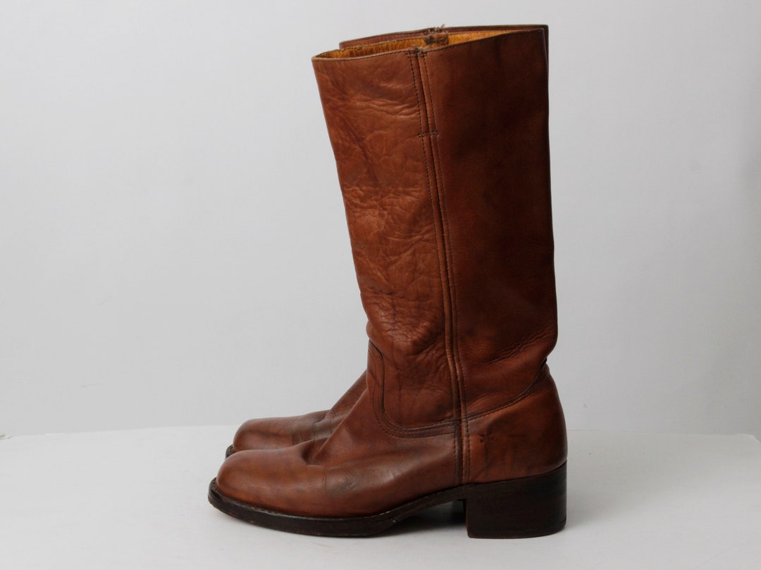 Men's Frye Boots Campus Boots 90s Frye Tall Brown 87290 US Size 9.5 ...