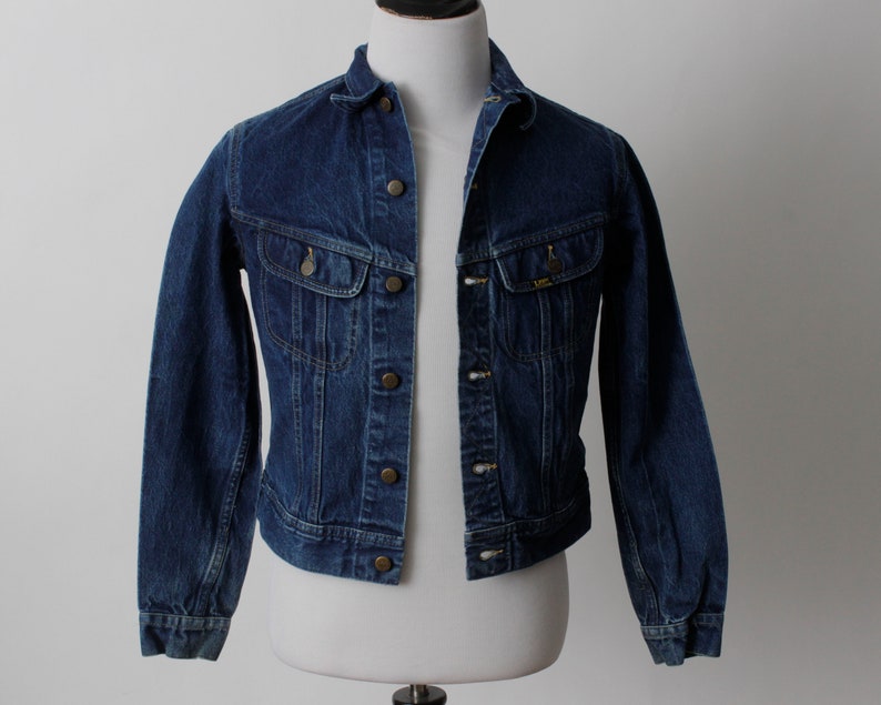 Vintage 80's Denim Jacket Lee Men's Gasoline Social - Etsy