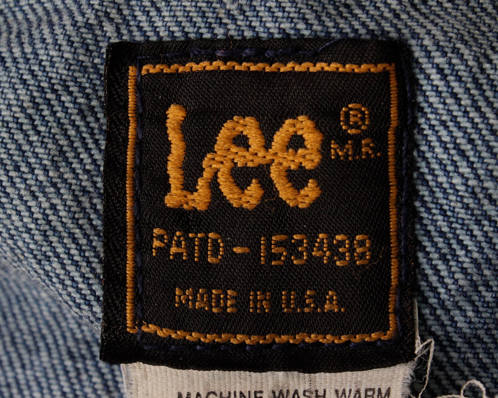 Vintage 80's Denim Jacket Lee Men's Gasoline Social - Etsy