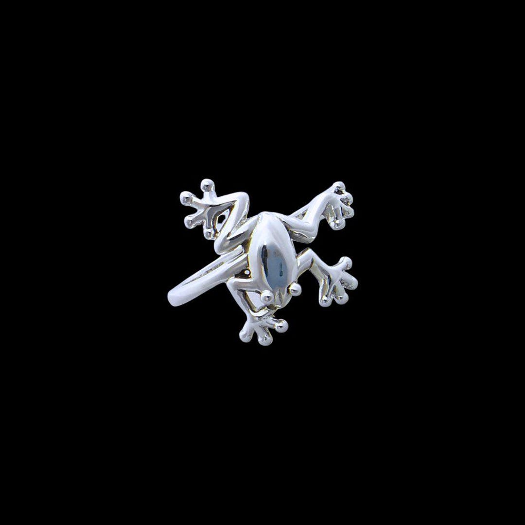 Sterling Silver Tree Frog Ring – Symbolism of Transformation and ...