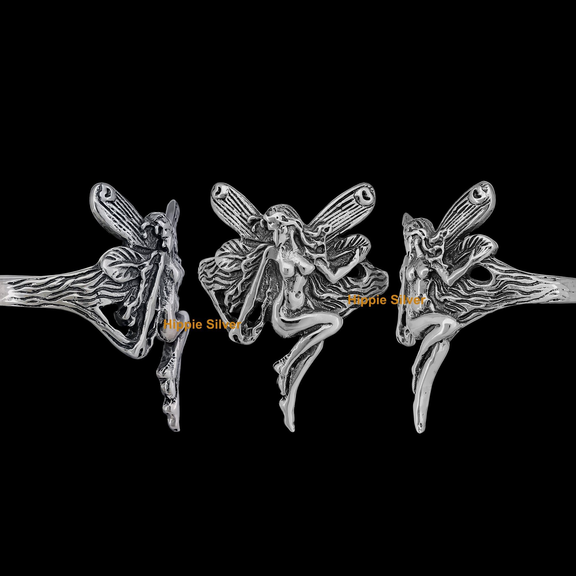 Beautiful Sterling Silver Ring With Faerie Fairy Design - Etsy