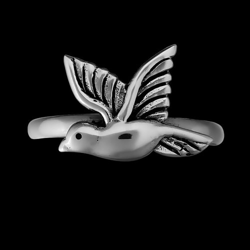 Sparrows Ring Silver Sparrow Ring // Silver Bird Ring // - Etsy
