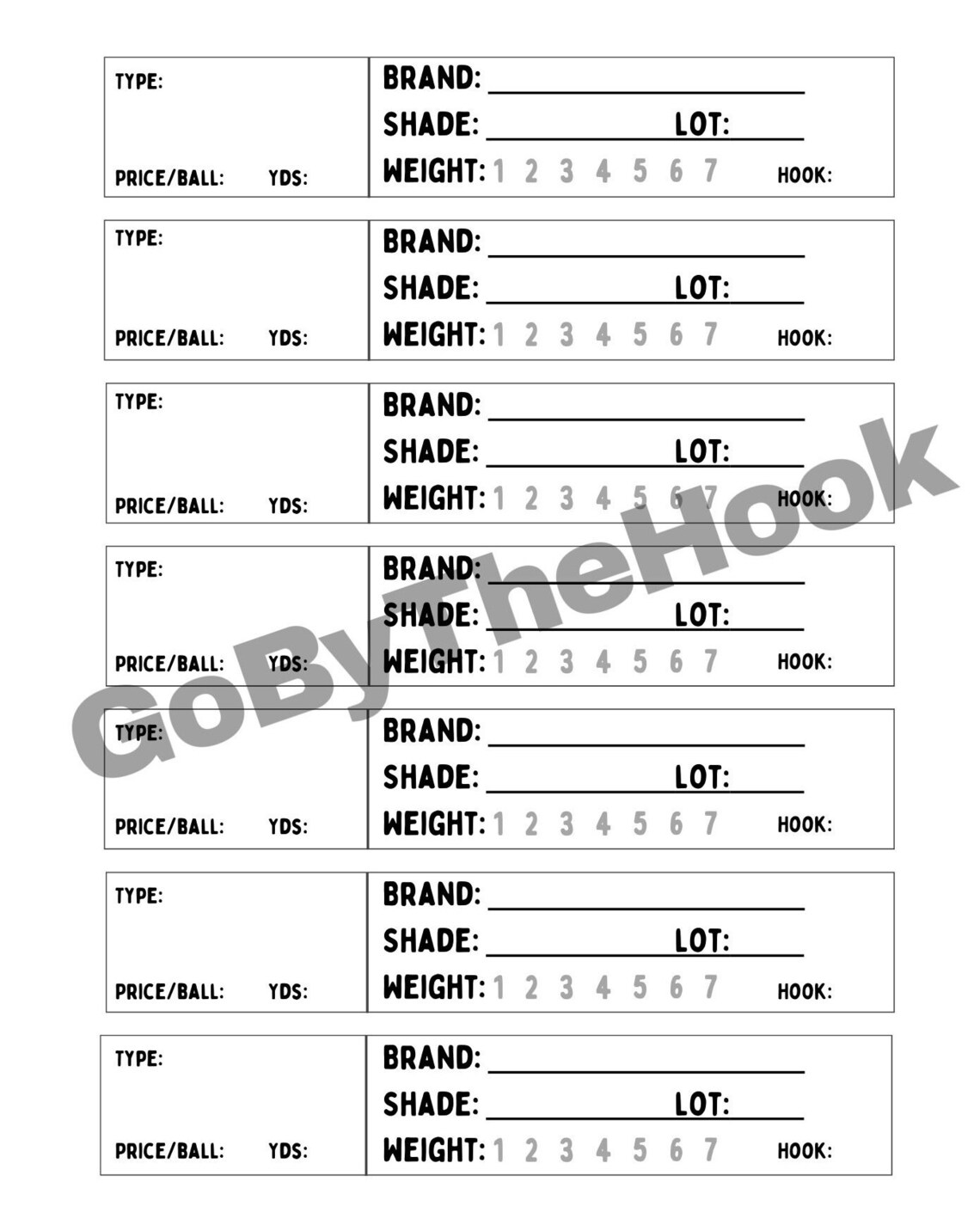 Yarn Catalog PDF - Etsy