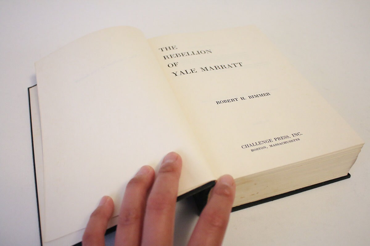 Rebellion of Yale Marratt by Robert H. Rimmer 1964 First Edition ...