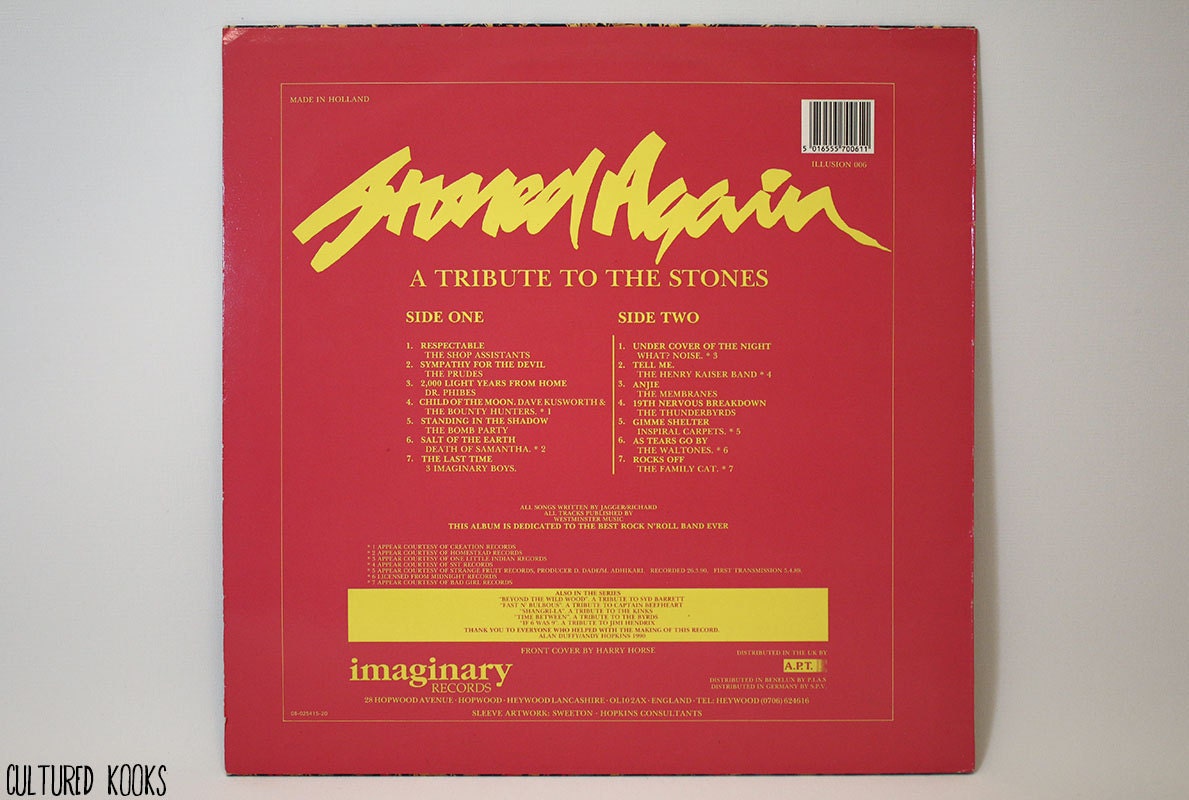 Various Artists Stoned Again A Tribute to the Stones LP UK - Etsy