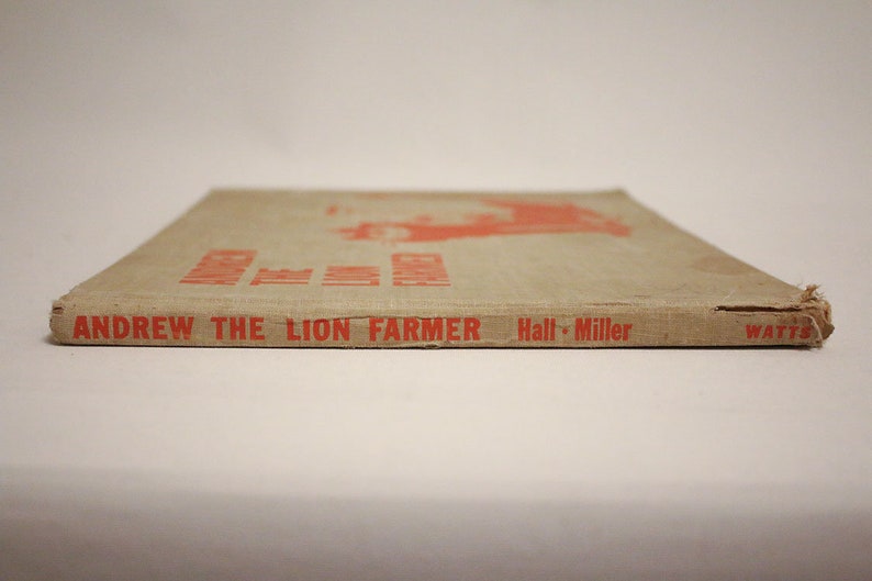 Andrew the Lion Farmer by Franklin Watts First Printing | Illustrated ...