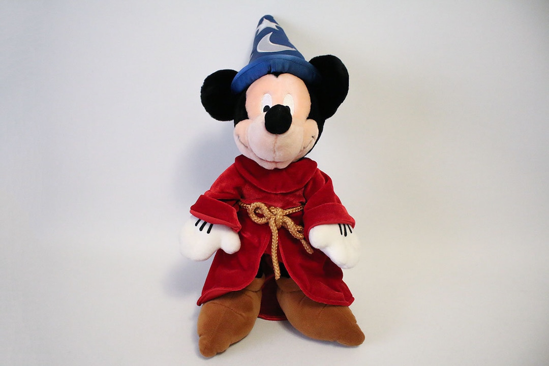 Walt Disney 21" Fantasia Mickey Mouse Sorcerer Plush | Mickey Mouse ...