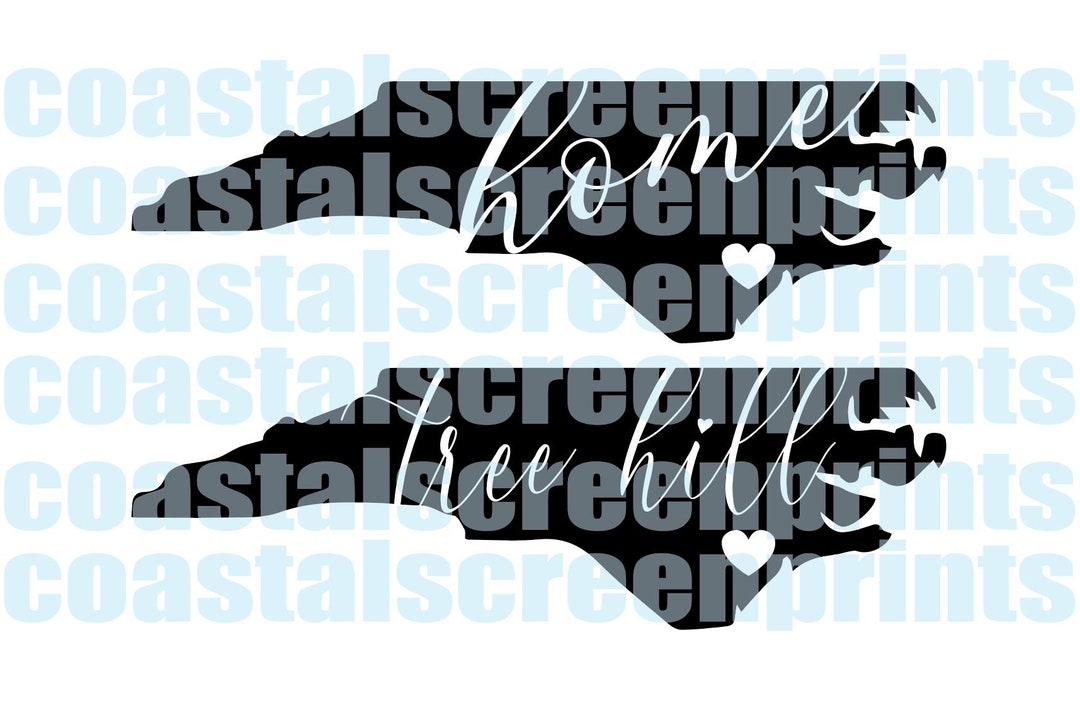 One Tree Hill, Tree Hill & North Carolina Home SVG, PDF, JPG ...