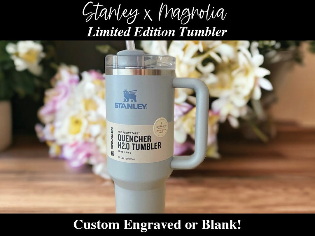 Stanley X Magnolia Silver Foil 40 Oz Quencher Custom Engraved Tumbler ...