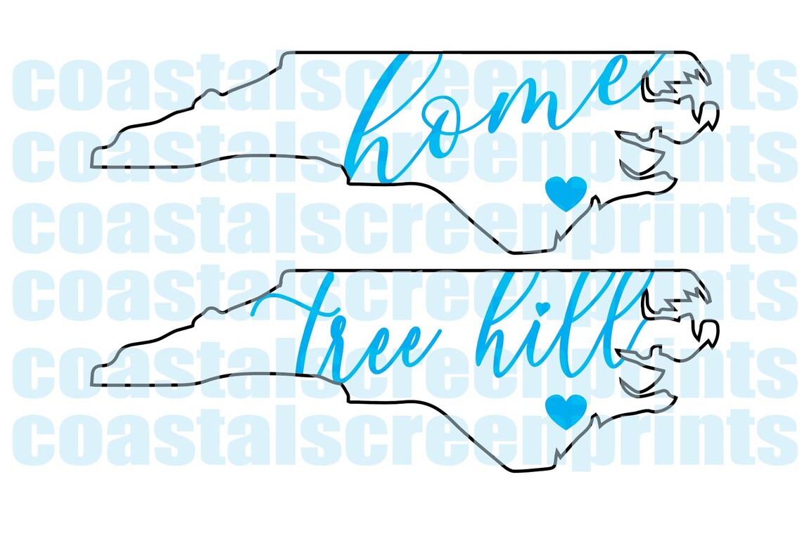 One Tree Hill Tree Hill & North Carolina Home SVG PDF JPG | Etsy