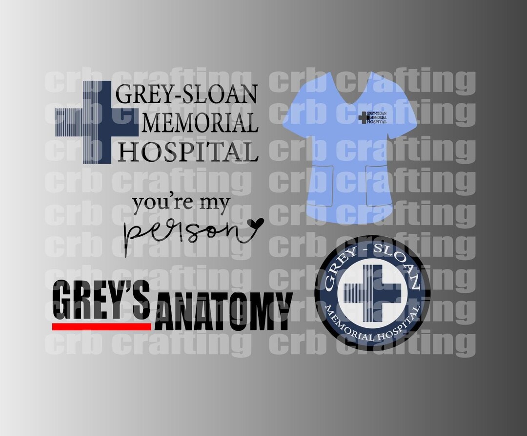 Grey's Anatomy, Grey Sloan Memorial Hospital / Seattle Grace Bundle SVG ...