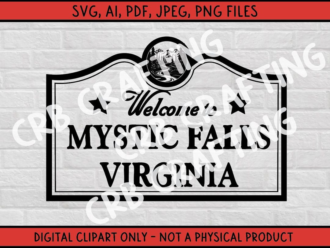 Vampire Diaries Welcome to Mystic Falls Vector Clipart TVD, Damon and ...