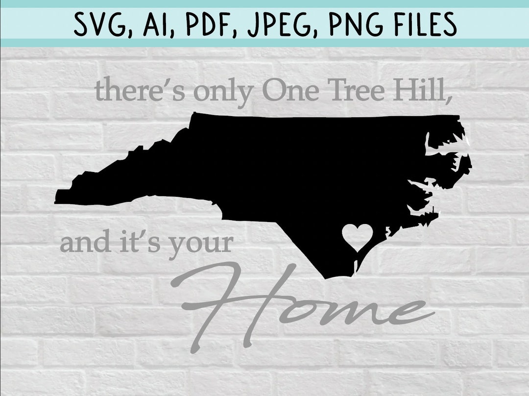 There's Only One Tree Hill and It's Your Home, Clipart, Digital Files ...