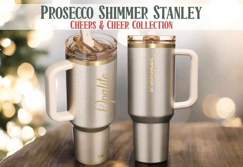 Prosecco Shimmer Cheer Stanley Protour Holiday Cheer 40 Oz Custom ...