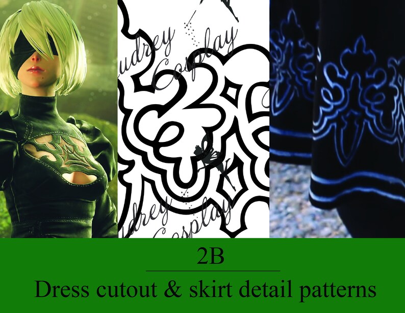 2B Dress Details & Cutouts | Vector PDF Cosplay Pattern - Etsy