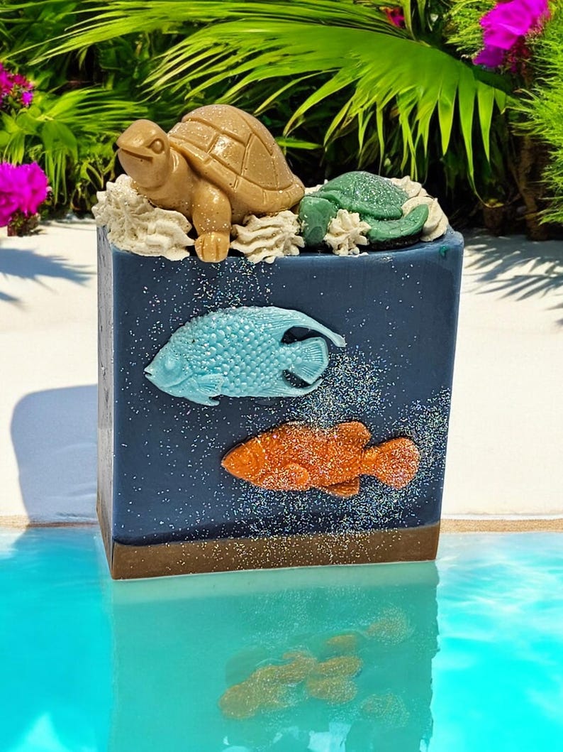 Turtle Lovers Handcrafted Soap Bar, Ocean Sea Life Bar Soap, Holiday ...