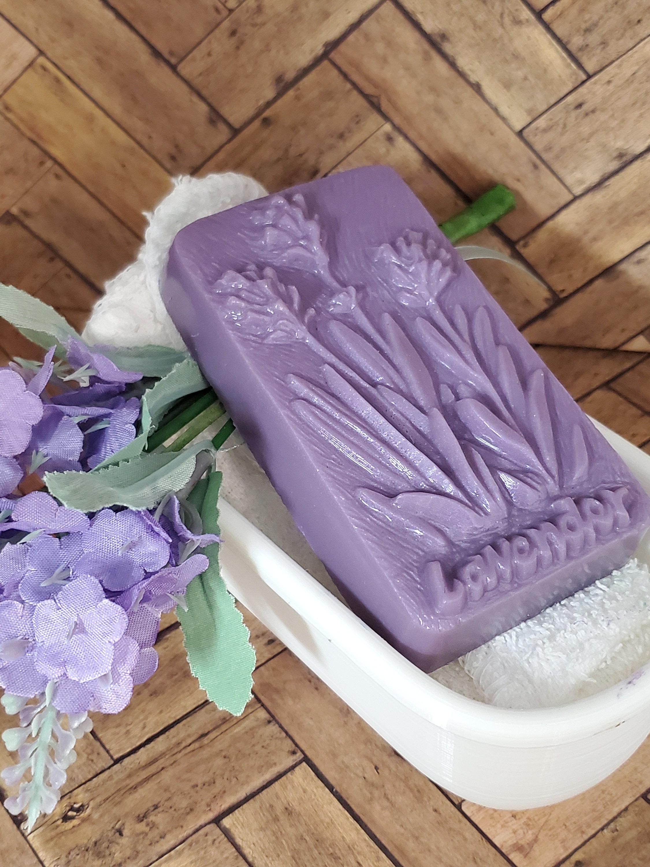 Lavender Soap Bar Handmade Natural Lavender Bud Soap Bar Etsy