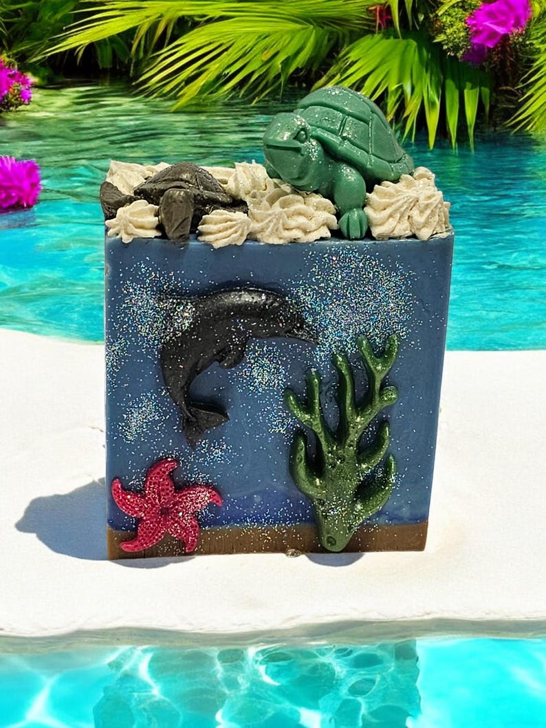 Turtle Lovers Handcrafted Soap Bar, Ocean Sea Life Bar Soap, Holiday ...