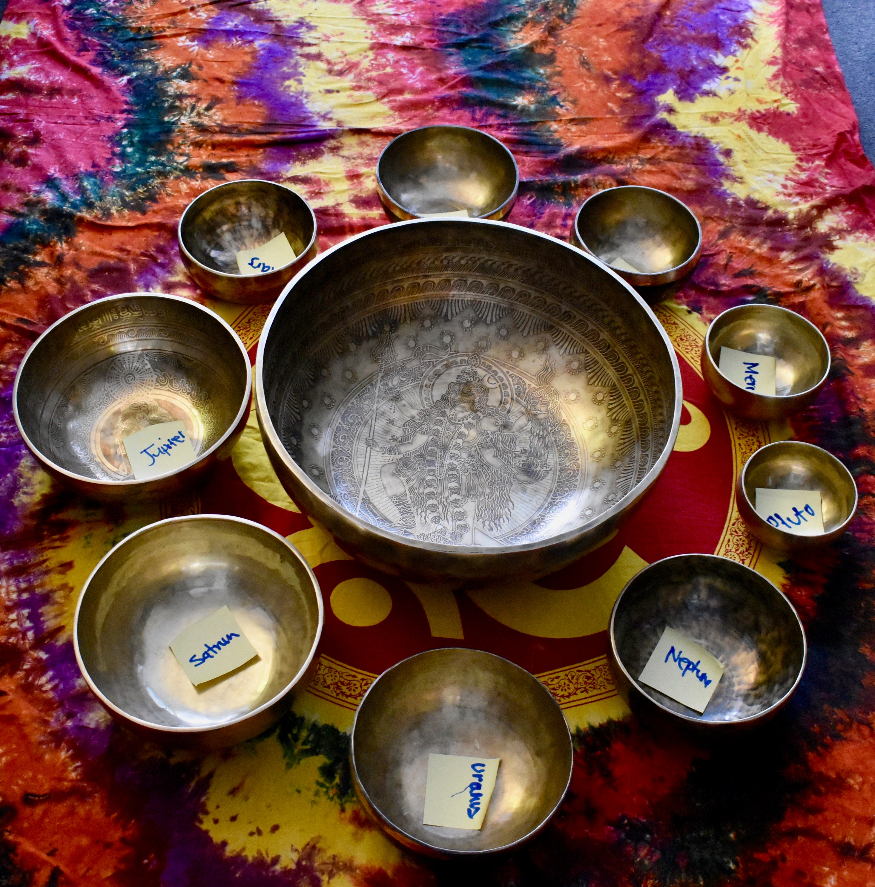 10 Premium Singing Bowls Set. Handmade in Nepal. Sound Therapy | Etsy