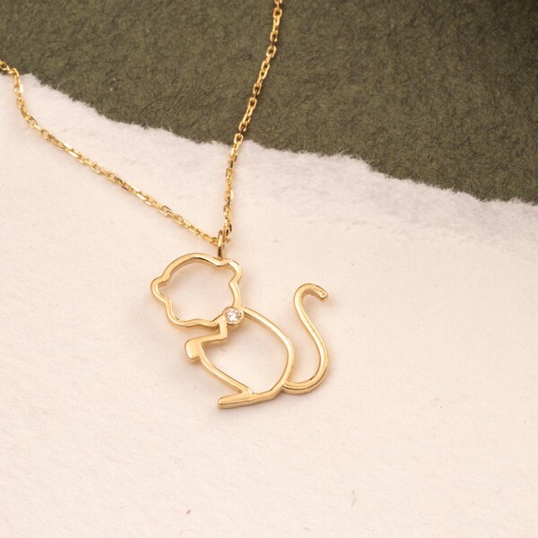 Gold Monkey Charm - Etsy