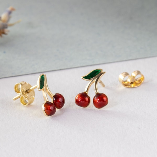 Cherry Earrings - Etsy