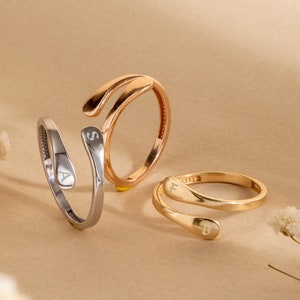 Dog Cat Paw Print Wrap Ring 14K 18K Solid Gold, Pet Personalized by ...