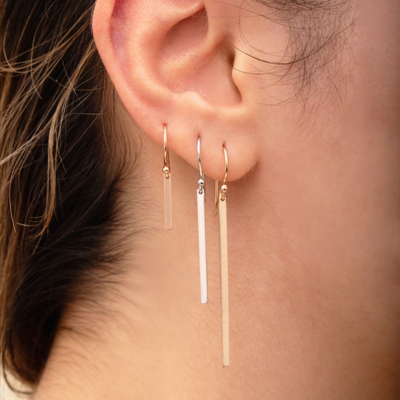 Shiny Stick on Earrings - Etsy