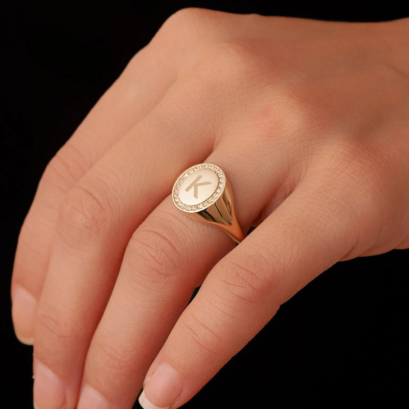 Signet Gold Ring - Etsy