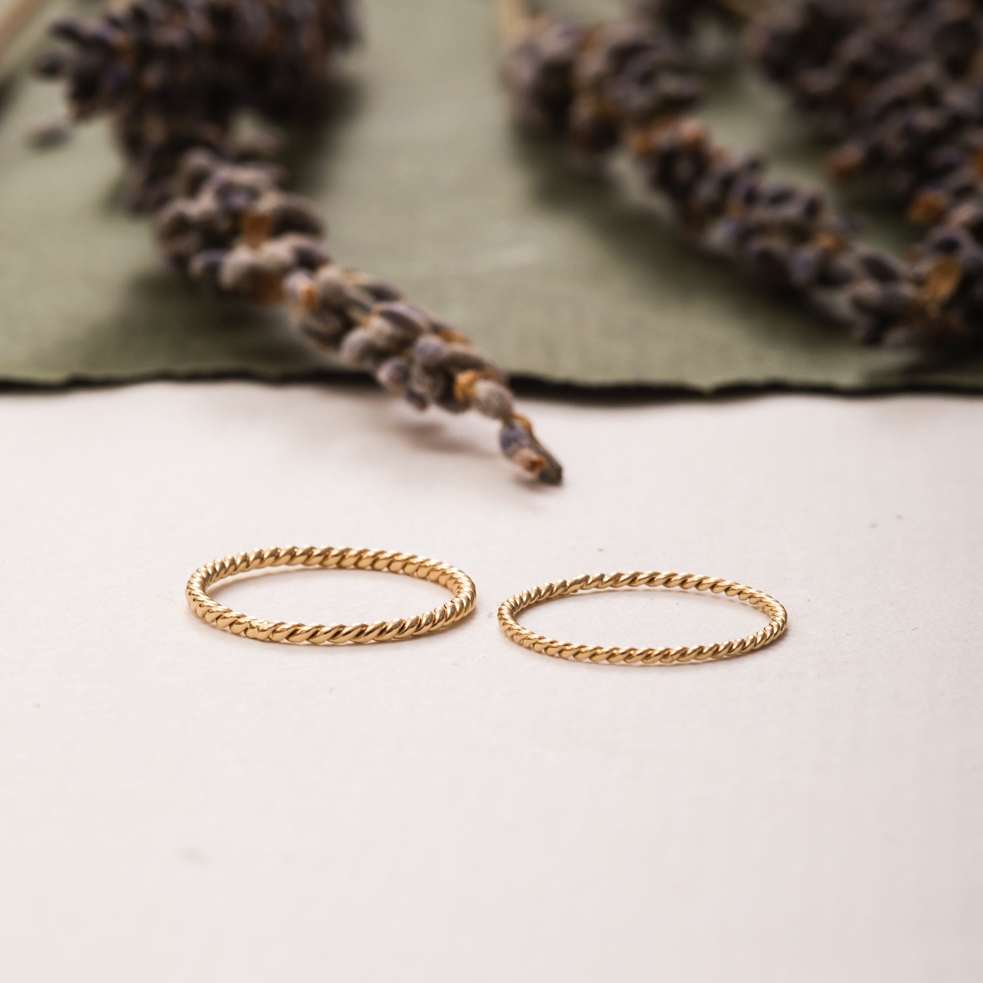 14K 18K Solid Gold Twist Ring Twisted Rope Real Gold Wedding | Etsy