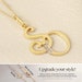 14k 18k Solid Gold Custom 2 Initials Necklace With Diamond or Cz ...