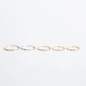 14k Solid Gold Personalized Name Ring With Birthstones - Custom Family Ring, Perfect Gift for ...