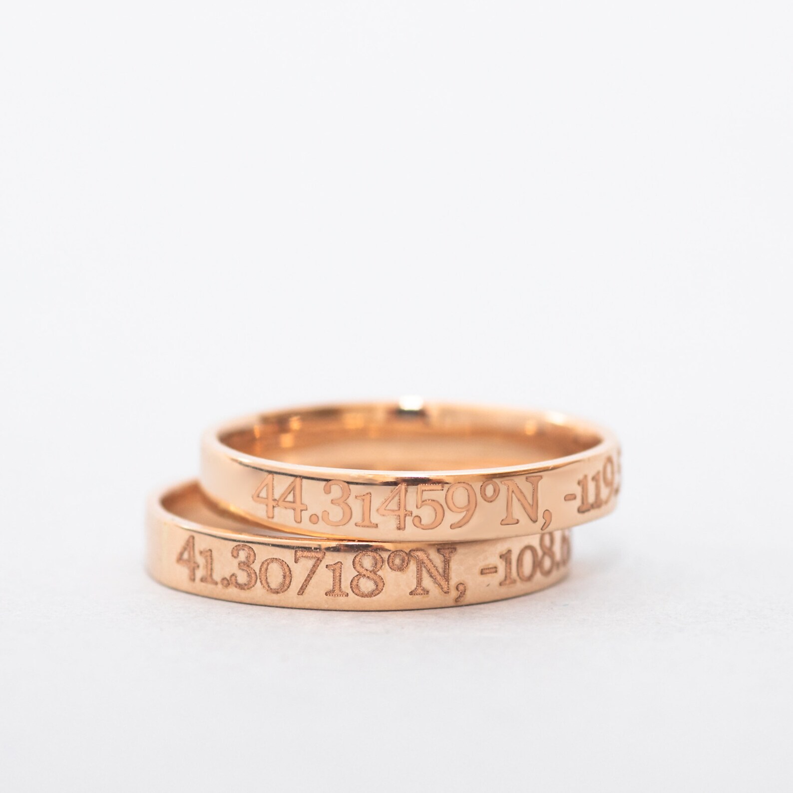 14k 18k SOLID Gold Custom Bible Verse Ring, Choose Your Verse Stacking ...