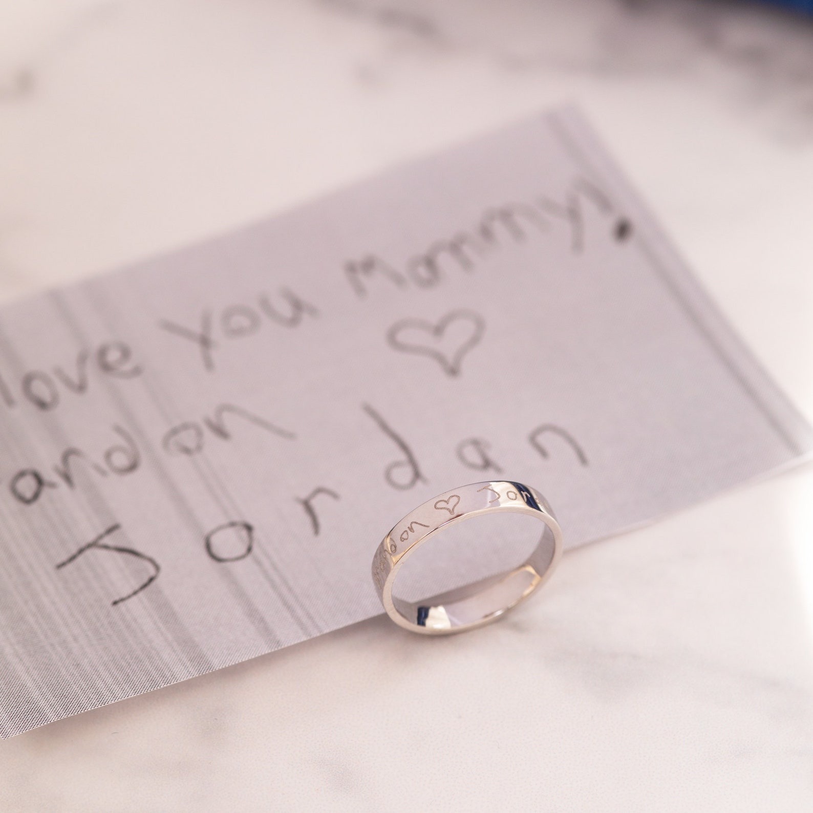 14K Solid Gold Engrave Name Band Ring Personalized Actual - Etsy