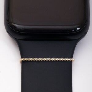 14K 18K Real Solid Gold Apple Watch Band Tag, Solid Gold Minimalist ...