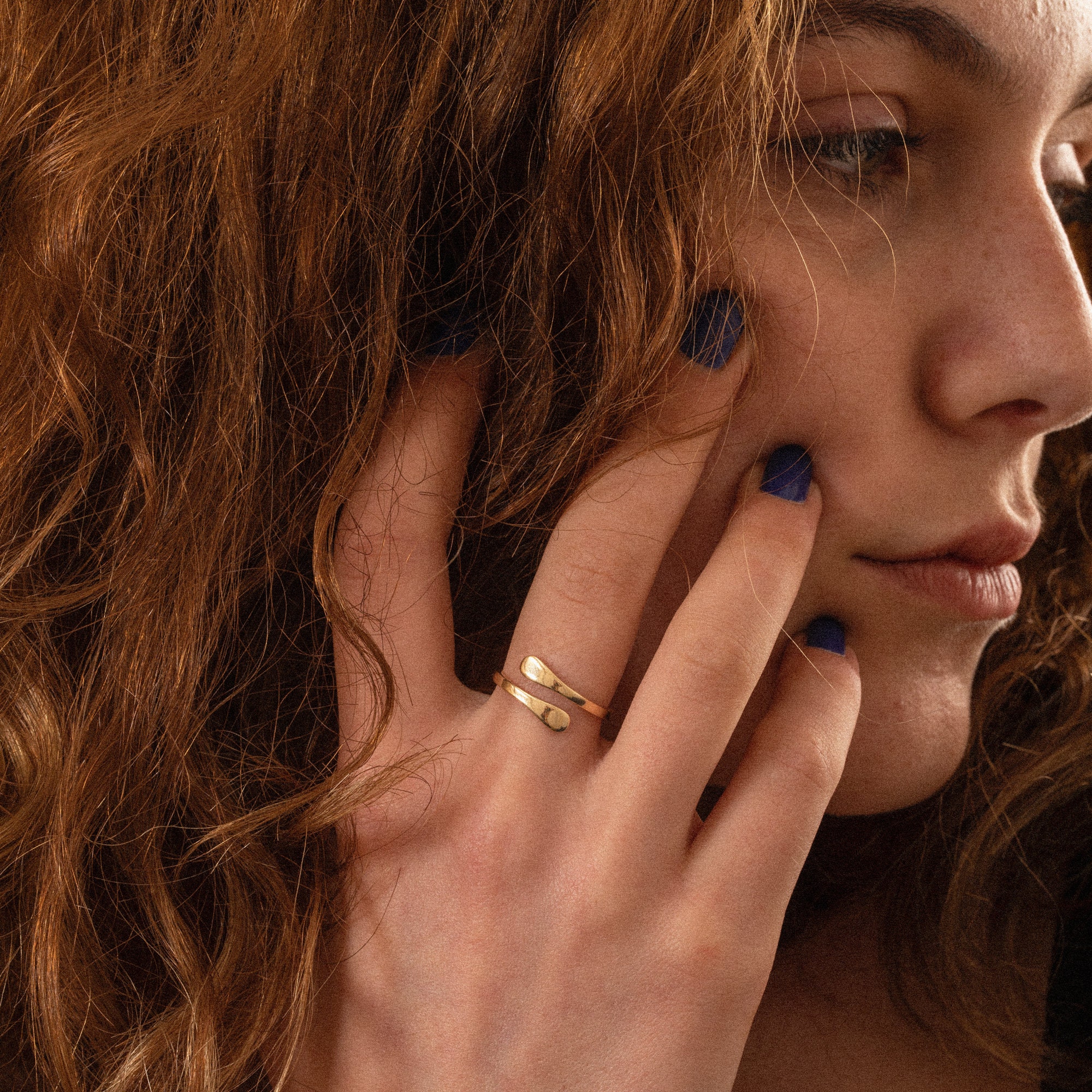 Dog Cat Paw Print Wrap Ring 14K 18K Solid Gold Pet - Etsy