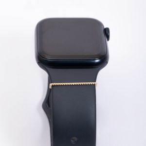 14K 18K Real Solid Gold Apple Watch Band Tag, Solid Gold Minimalist ...