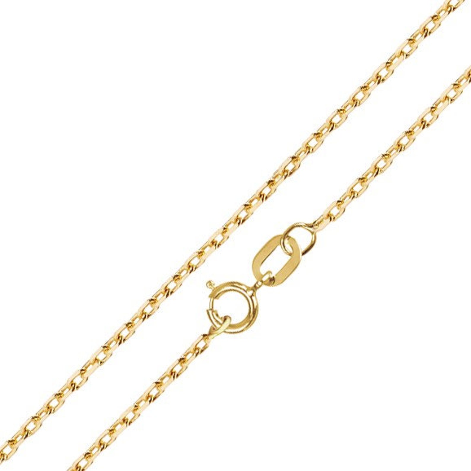 14k 18k Solid Gold Necklace Bracelet Extender, Removable Real Solid ...
