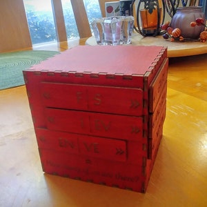 The Riddle Puzzle Box - Etsy