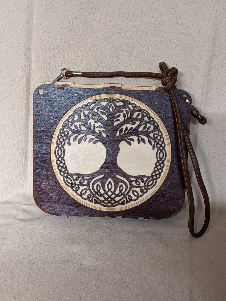 Wooden Purse With Chinese Good Luck Symbol | Etsy